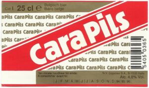 Drink Label: Carapils (Alken-Maes S.A., BelgiumCol:BE-BEER-025301