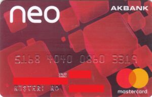 Bank Card: AKBANK - neo (Akbank T.A.Ş., Türkiye (Turkey)Col:TR-MC-0322