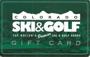 Gift Card: Green Card (Colorado Ski & Golf, United States of America ...