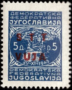 Stamp: Yugoslavia Stamp Overprint "STT VUJA" (Trieste, Zone B(Trieste ...