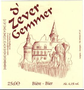 Drink Label: d'Zever Gemmer (Brouwerij Bosteels, BelgiumCol:BE-BEER ...