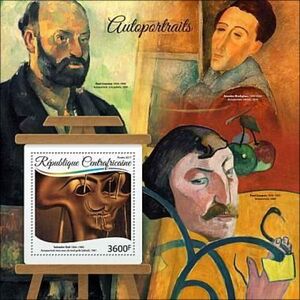Stamp: Self-portraits (Central African Republic(Paintings - Self ...