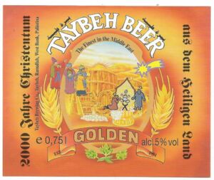 Drink Label: Taybeh beer (Taybeh Brewing Company, Palestinian ...