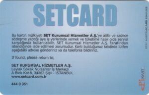 Functional Card: Setcard (Multifunctional Cards, Türkiye (Turkey ...