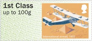 Stamp: First International Airmail 1933 (United Kingdom of Great ...