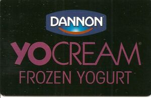 Gift Card: YOCREAM Frozen Yogurt (Dannon, United States of America ...