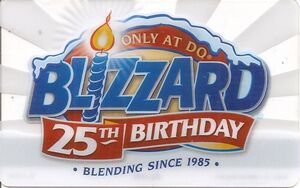 Gift Card: BLIZZARD-25th Birthday (DairyQueen, United States of America ...