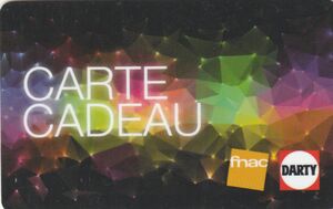 Gift Card: Carte cadeau (Fnac.Com, France(Fnac Darty) Col:FR-FnacDarty ...
