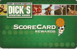 Geschenkkarte: Score Card Rewards (Dick's, Vereinigte Staaten von ...