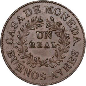 Moneda: 1 Real (Argentina, Confederación(Provincia de Buenos Aires) WCC ...