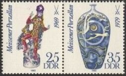 Stamp: Meissen Porcelain (Germany, Democratic Republic (DDR)(Meissen ...