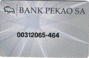 Bank Card: BANK PEKAO SA (Bank Polska Kasa Opieki SA/Bank Pekao SA ...