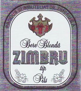 Drink Label: Zimbru Pils (Bere Iasi, RomaniaCol:RO-BEER-000987