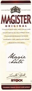 Drink Label: Magister Original (Stock Plzeň - Božkov, s.r.o., Czech ...