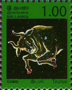 Stamp: Constellations - Taurus (Sri Lanka(Constellations) Mi:LK 1649A ...