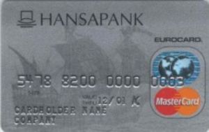 Bank Card: Ship-6 (Hansapank, EstoniaCol:EE-MC-0006