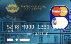 Bank Card: National Bank of Greece MasterCard (04-02) (National Bank of ...