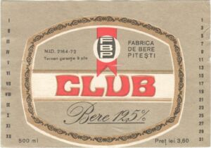 Drink Label: Club (Intreprinderea de bere Pitești, RomaniaCol:RO-BEER ...