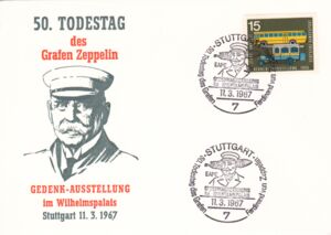 Producto Filatélico: 50th todestag of Ferdinand von Zeppelin (Alemania ...