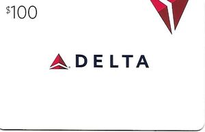 Gift Card: Logo on White $100 (Airlines (Various), United States of ...