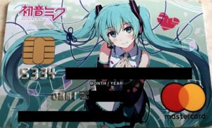 Bank Card: Hatsune Miku (Sumitomo Mitsui Card Co., Japan) Col:JP-MC-0016
