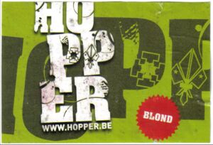 Drink Label: Hopper blond (Brouwerij Van Steenberge, BelgiumCol:BE-BEER ...