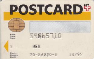 Bank Card: Postcard (PostFinance, Switzerland) Col:CH-GM-0055.01