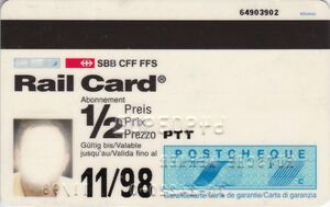 Bank Card: Postcard (PostFinance, Switzerland) Col:CH-GM-0055.03