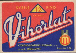 Štítok z nápoja: H02-Vihorlat 12 (Pivovar Michalovce /closed ...