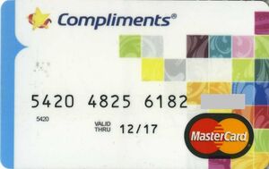 Bank Card: Compliments (Russian Standard Bank, RussiaCol:RU-MC-1469.01