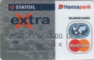 Bank Card: Statoil extra-2 (Hansapank, EstoniaCol:EE-MC-0010