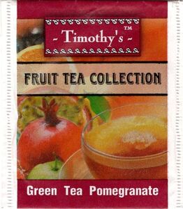 Tea Bag: Green Tea Pomegranate, semi-glossy (Timothy's™, Sri Lanka ...