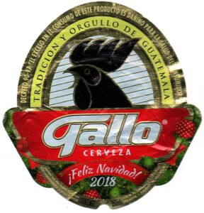 Drink Label: Gallo (Cervecería Centroamericana, S.A., GuatemalaCol:GT ...