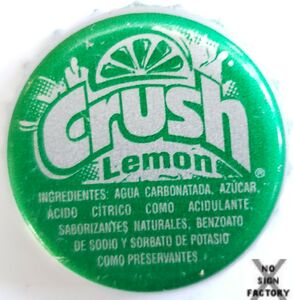 Tapa de botella: Crush Lemon (Fábrica de Alimentos y Bebidas ...