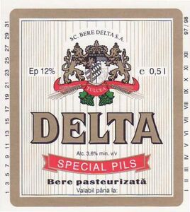 Drink Label: Delta (Fabrica Tulcea, RomaniaCol:RO-BEER-001232