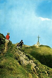 Postcard: Bucegi Mountains.The Cross from Mt. Caraiman (Romania ...