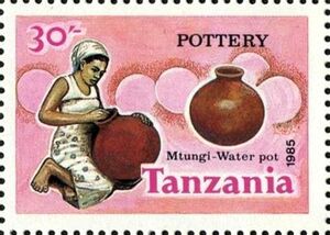 Stamp: Syphon Pots (Tanzania) (Pottery) Mi:TZ 280