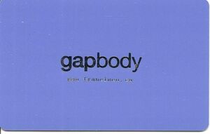 Gift Card: Gapbody (Gap, United States of America(Logo - San Francisco ...