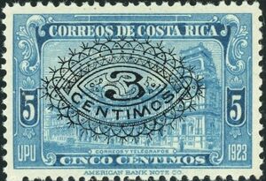 Stamp: General Post Office surcharged (Costa Rica(Stamps of 1923 ...