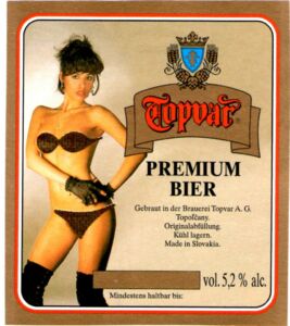 Drink Label: NH39IIIx-Topvar Premium Bier (Pivovar Topvar Topoľčany, SlovakiaCol:SK-BEER-000702