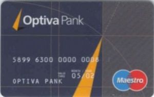 Bank Card: Blue (Optiva Pank, EstoniaCol:EE-MS-0022