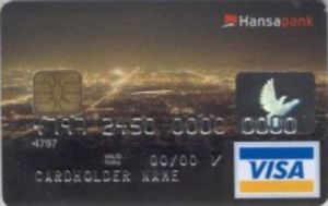 Bank Card: Night city panorama-1 (Hansapank, EstoniaCol:EE-VI-0021.01
