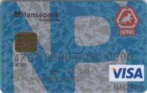 Bank Card: Npnk-4 (Hansapank, EstoniaCol:EE-VE-0025.02
