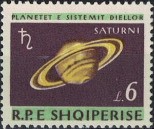 Stamp: Saturn (Albania(Planets in the Solar System) Mi:AL 897,Sn:AL 782 ...