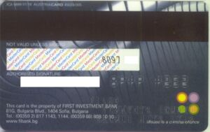 Bank Card: Fibank MasterCard Business Debit - 01/16/000 (First ...