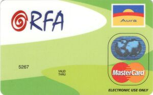 Bank Card: Cetelem MC Aura RFA (CETELEM ČR, Czech RepublicCol:CZ-MC-0195