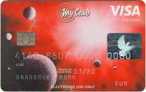 Bank Card: Visa Electron "My Card" (Privredna Banka Zagreb, CroatiaCol ...