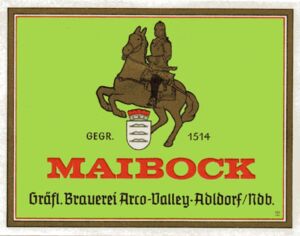 Drink Label: Maibock (Gräfliche Brauerei Arco-Valley GmbH & Co. KG, Germany, Federal Republic ...