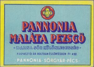 Drink Label: Pannonia maláta (Pécsi Sörfözde, HungaryCol:HU-BEER-001545