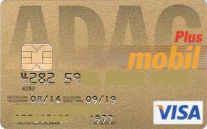 Bank Card: ADAC Plus VISA GOLD (LandesBank Berlin, Germany, Federal ...